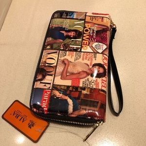 Bags | Magazin Cover Collage Zip Around Wallet | Poshmark